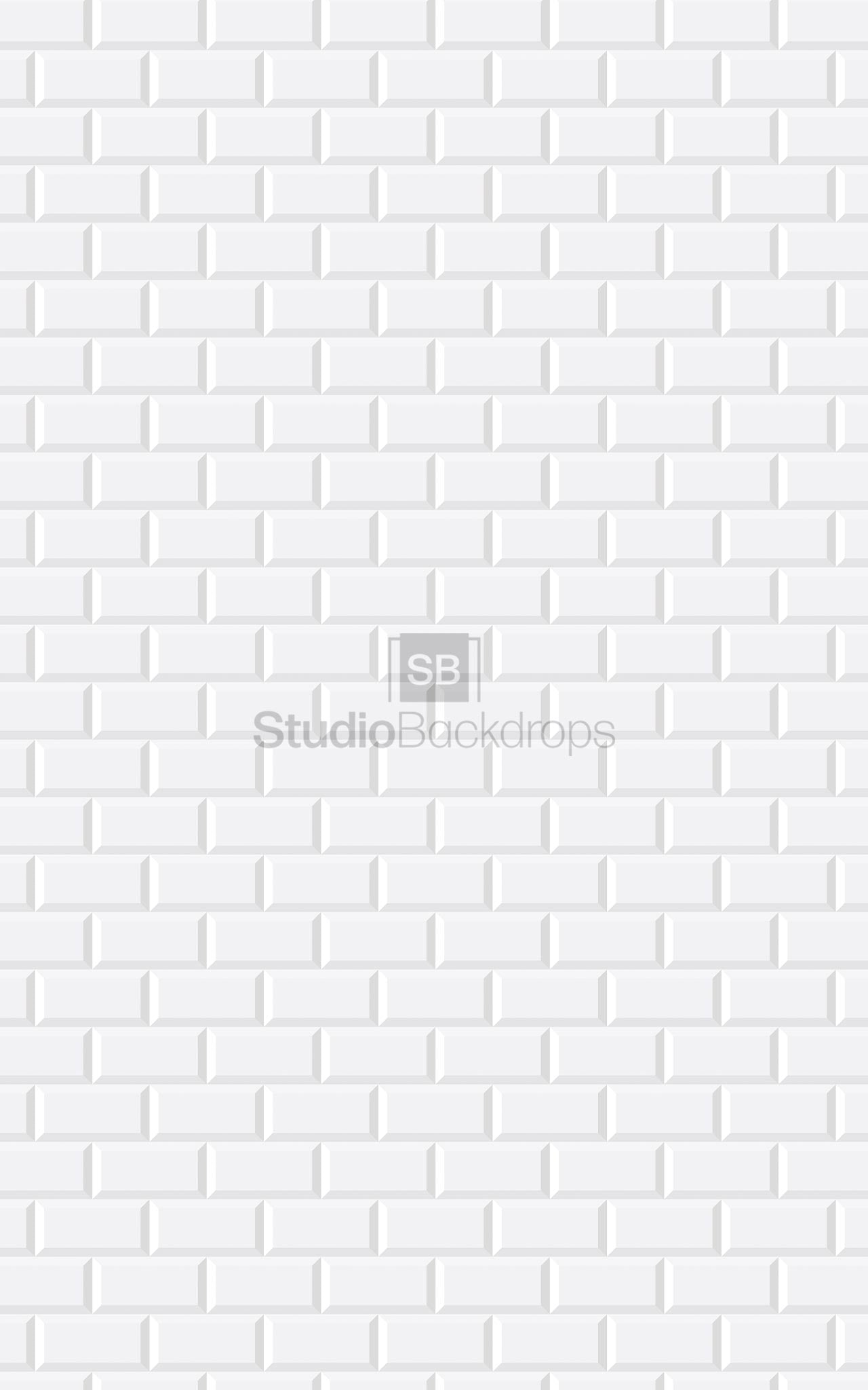 White Tiled Wall Photography Backdrop BD-299-STB – Studio Backdrops
